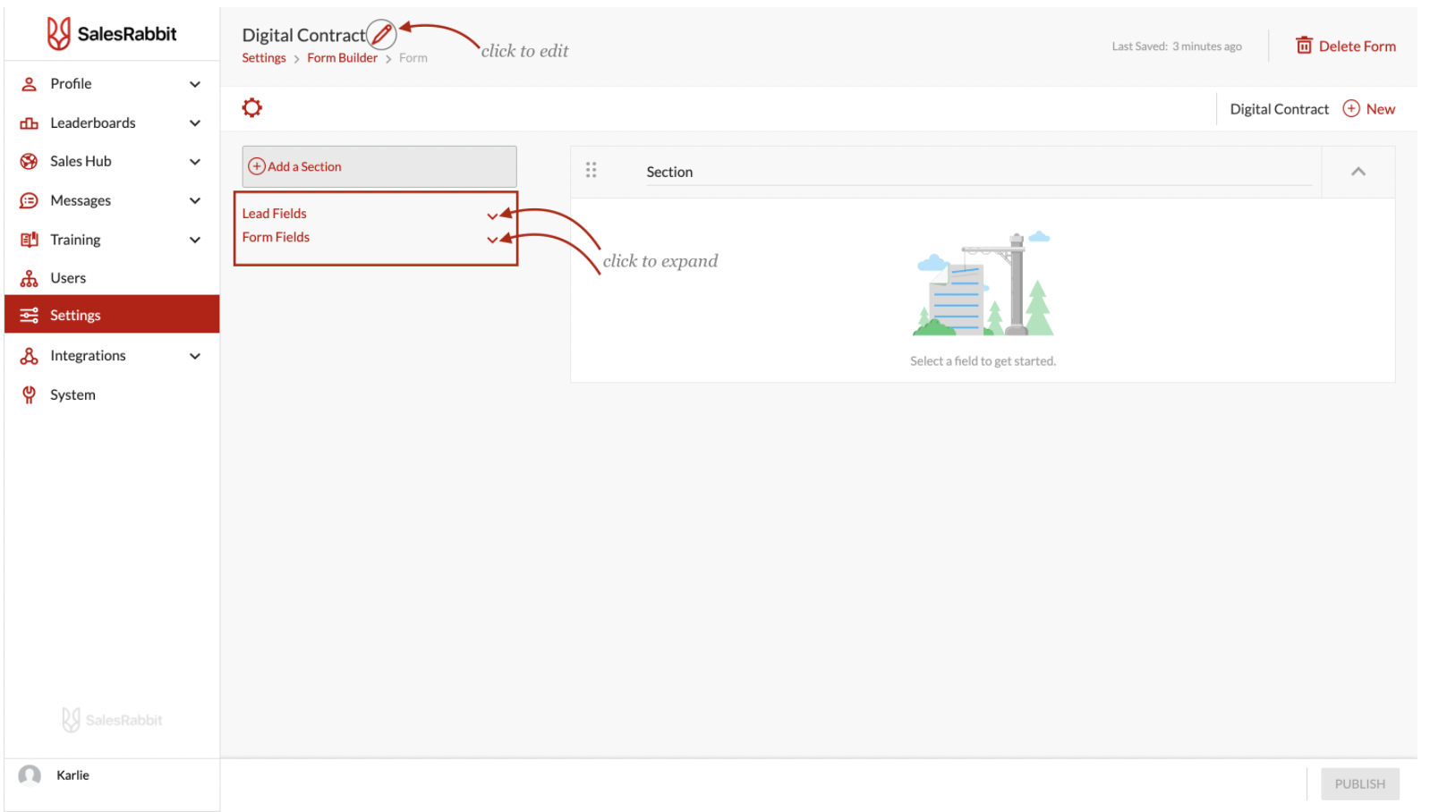 How to Set Up Digital Contracts - SalesRabbit