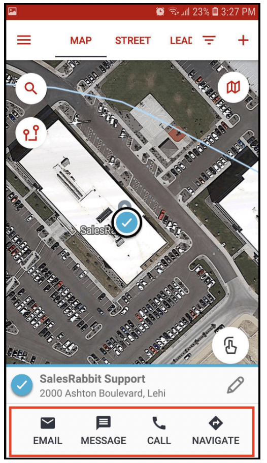 Access Our in-App Lead Communication Tool - SalesRabbit
