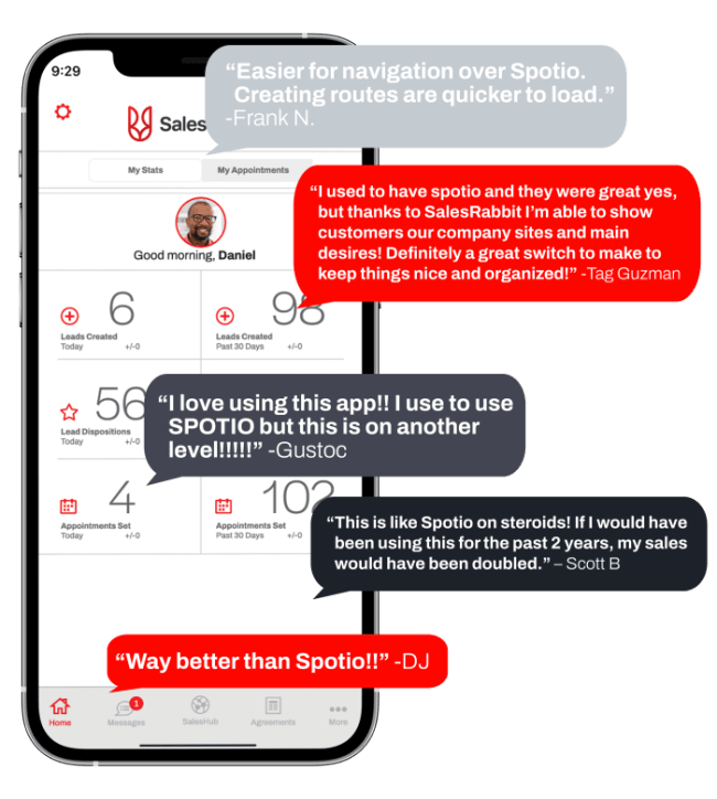 SalesRabbit vs SPOTIO | Why Reps Prefer SalesRabbit
